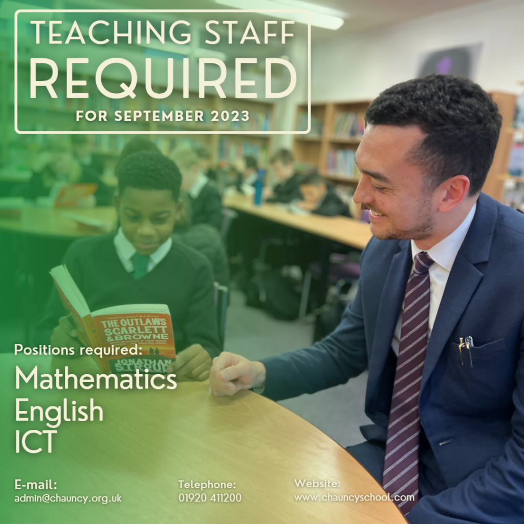 TEACHING STAFF REQUIRED – Chauncy School
